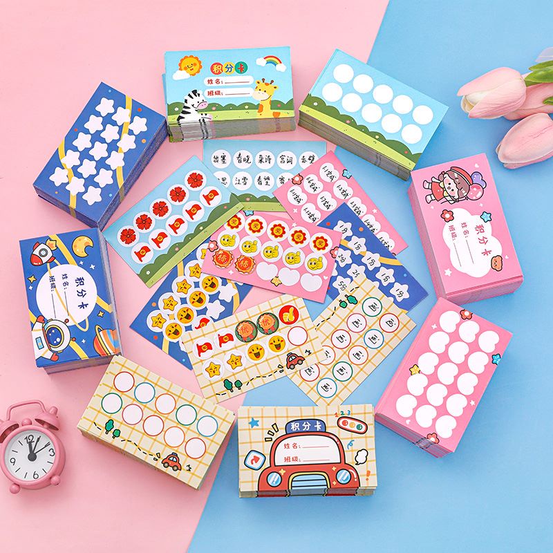 100pcs Children's Toy Cards Reward Incentive Card For Kids Students ...