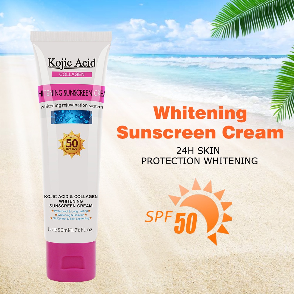 Kojic Acid Collagen SUNSCREEN UNDERARM AND SERUM Whitening 50ML ...
