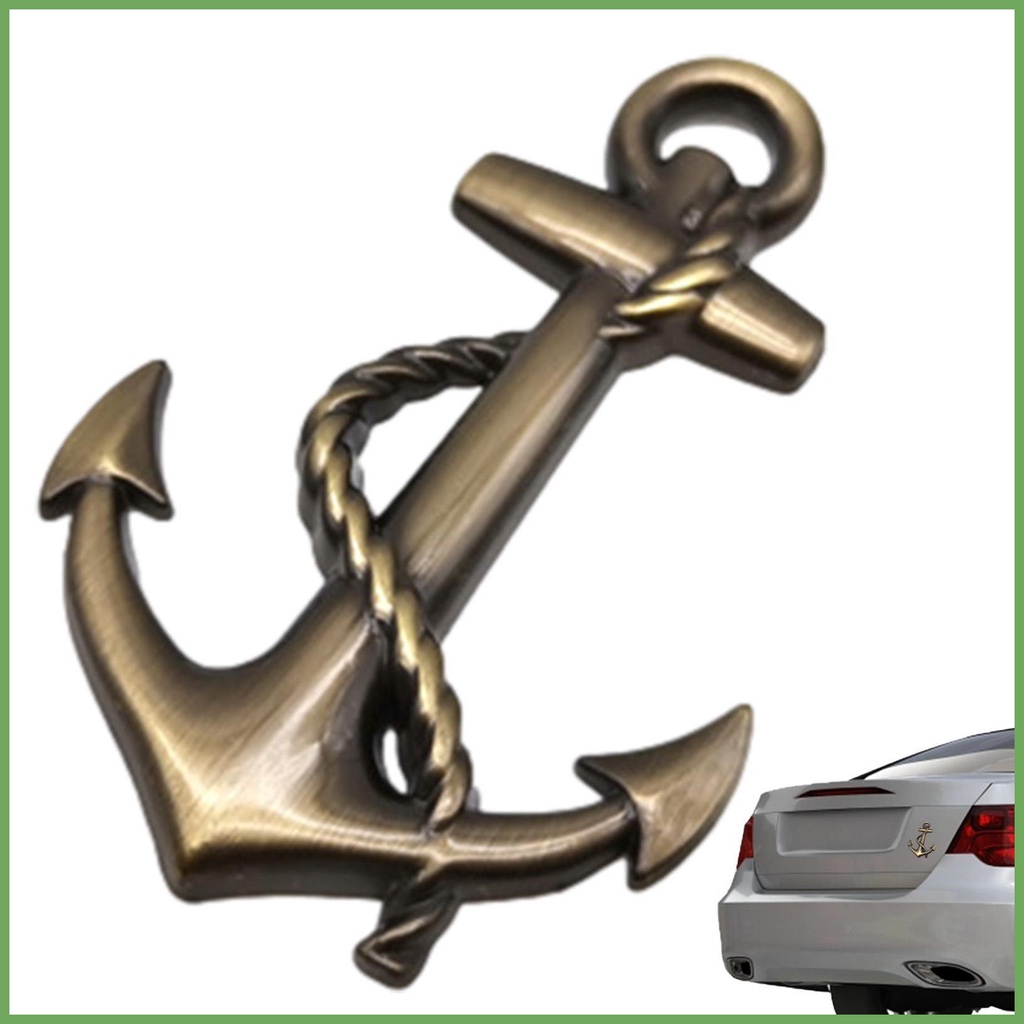 Anchor Car Emblem Marine Emblem Store Decoration Metal Side Logo Rear ...