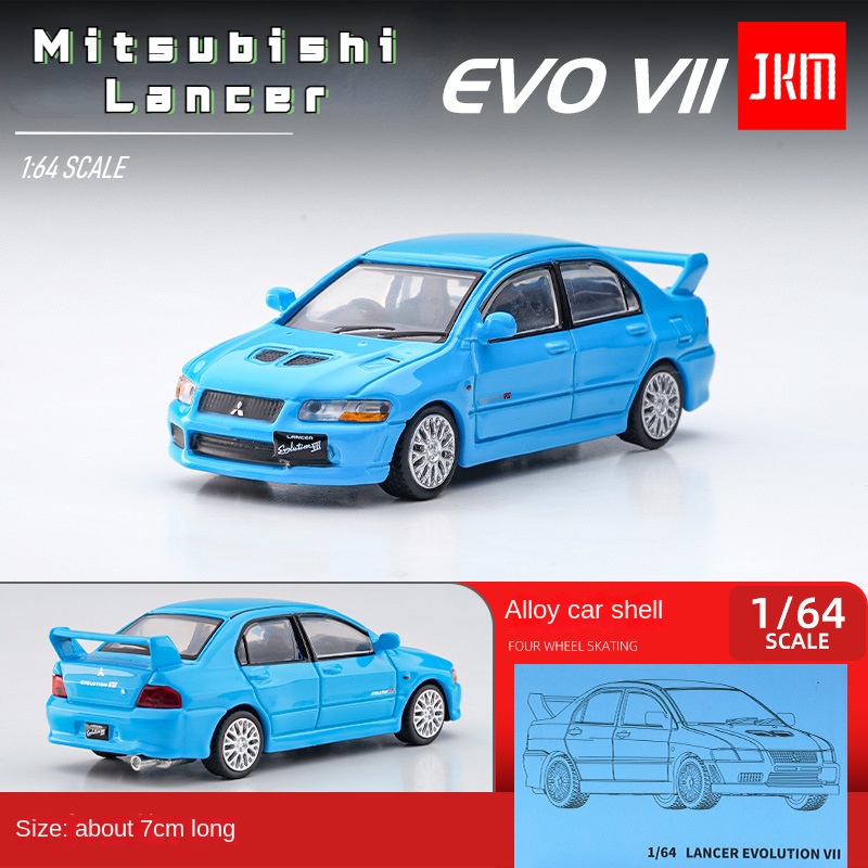 JKM1/64 Mitsubishi Lancer 6 Generation EVO Alloy Car Model Toys for ...