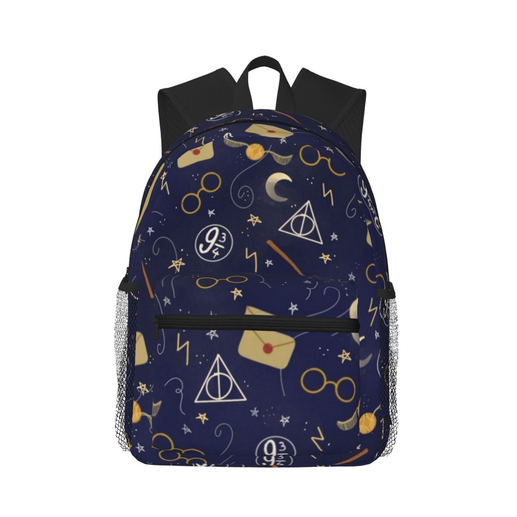 Harry Potter Unisex Backpack Student Canvas School Bag Travel Bag ...
