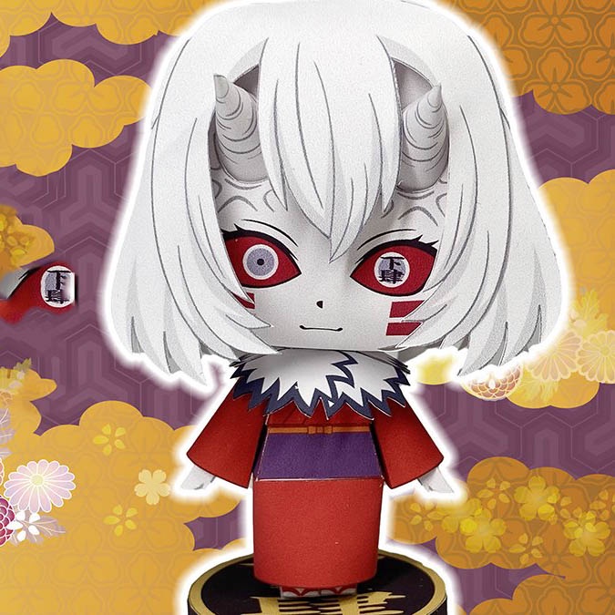 Anime paper model Ha Tu Mukago [Demon slayer/Kimetsu no Yaiba] | Shopee ...