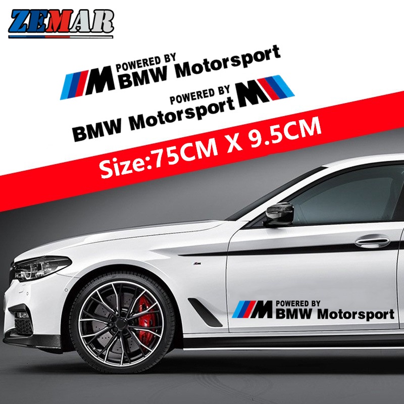 BMW Car Waterproof Stickers Auto Door Side Body Decor Decals Anti ...
