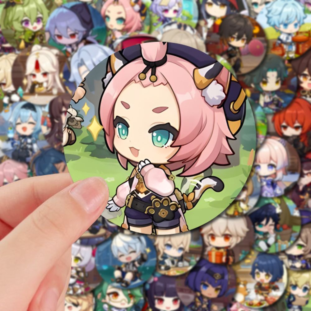 126 cute Q version Genshin Impact character stickers ig Wallpaper ...