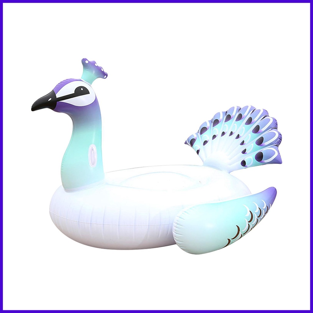Peacock Inflatable Pool Float Circle Swimming Ring for Kids Adults ...