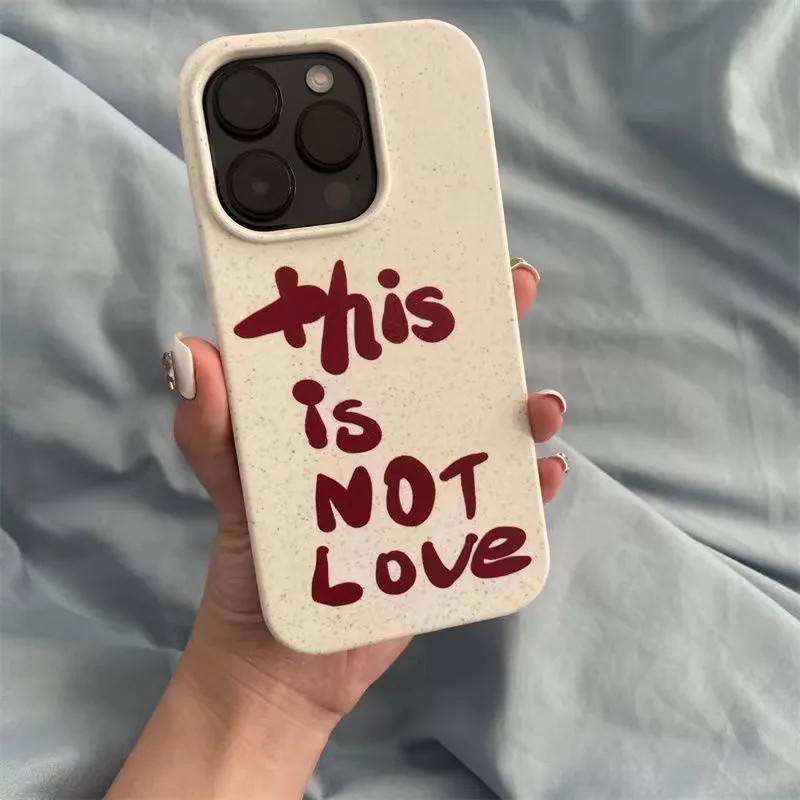 Simple Letter Case for iPhone 16 Pro Max 15 11 14 XR 13 12 Pro Max 8 7 ...