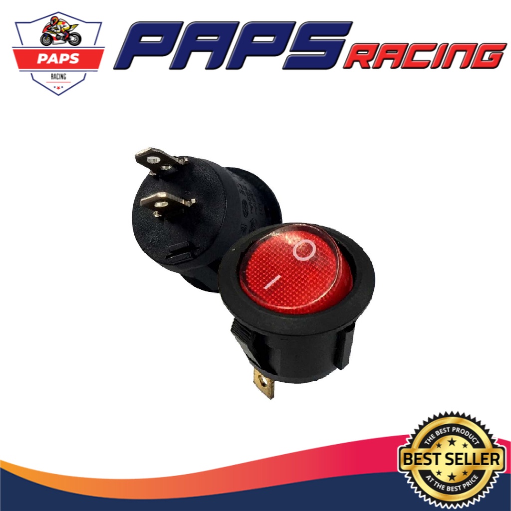 Round Rocker Toggle Switch Push Button (HSW-006) 2 PIN | Shopee Philippines