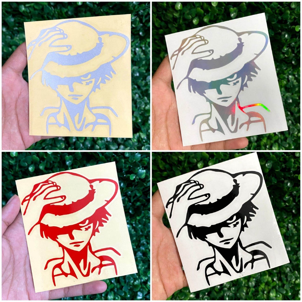 One piece sticker, luffy sticker unit 9cm x 10 cm 12 12 | Shopee ...