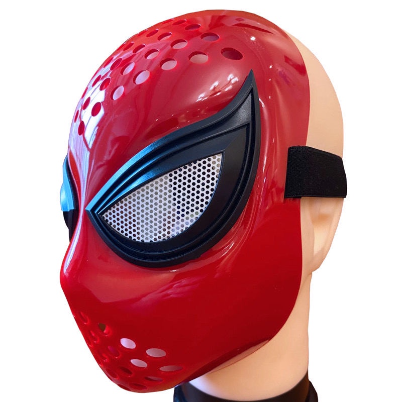 Adult Spiderman Mask Magnet Eyes Halloween Superhero cos Shaping Mask ...