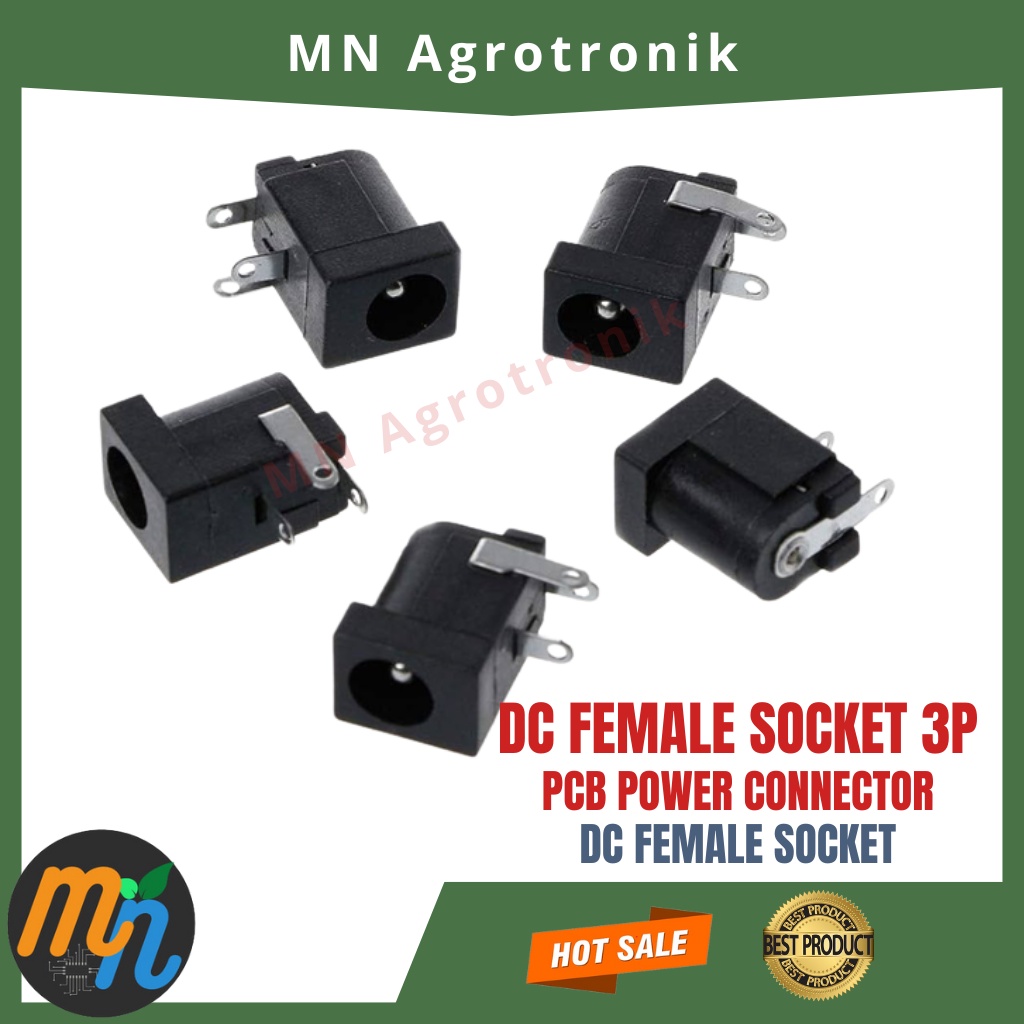 Dc FEMALE SOCKET 3P PCB POWER CONNECTOR SOCKET 5.5X2.1MM 2.1X5.5MM ...