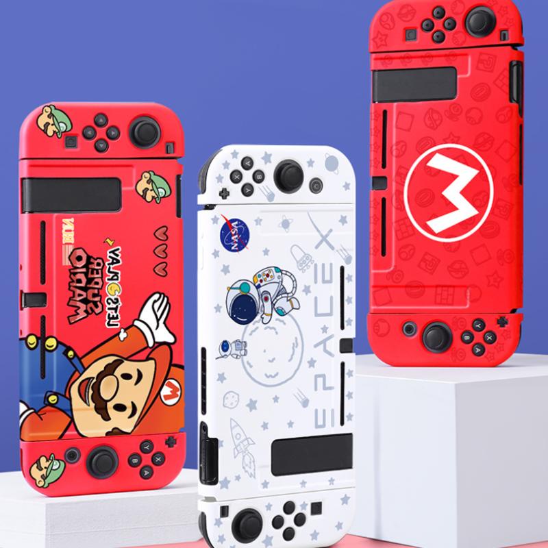 Case Nintendo Switch OLED Cover Game Accessories Mario Soft Silicone ...