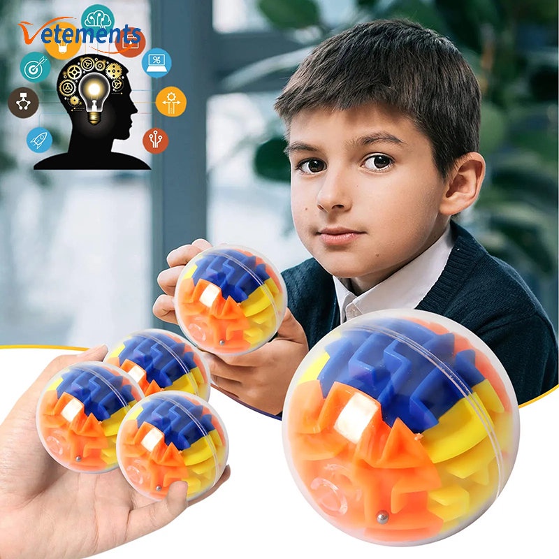1 Pc Interesting Balance Roller Bead 3D Maze Ball Toy/ Hands Brain ...