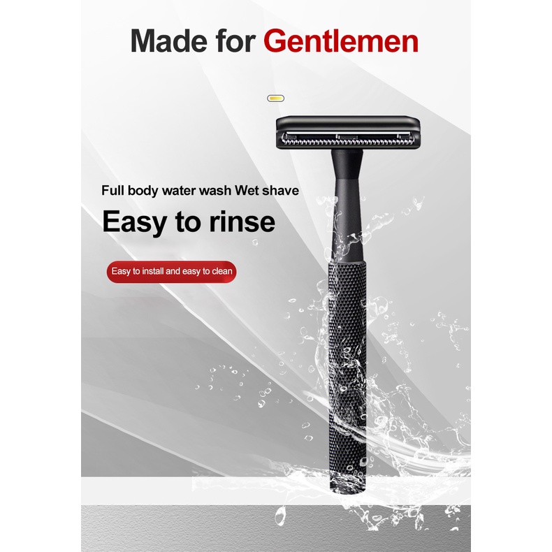 Double-sided Blade Razor Classic Men Shaving Safety Razors with Box ...