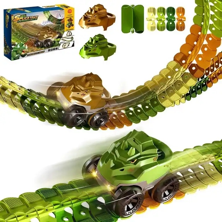 Children's Anti-gravity Rail Car Dinosaur Variety of Building Blocks ...