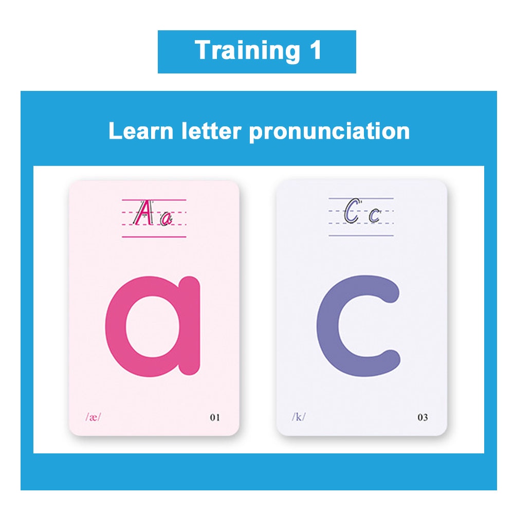 English Phonics Spelling Desktop Calendar Flip Card For Kids Learning ...