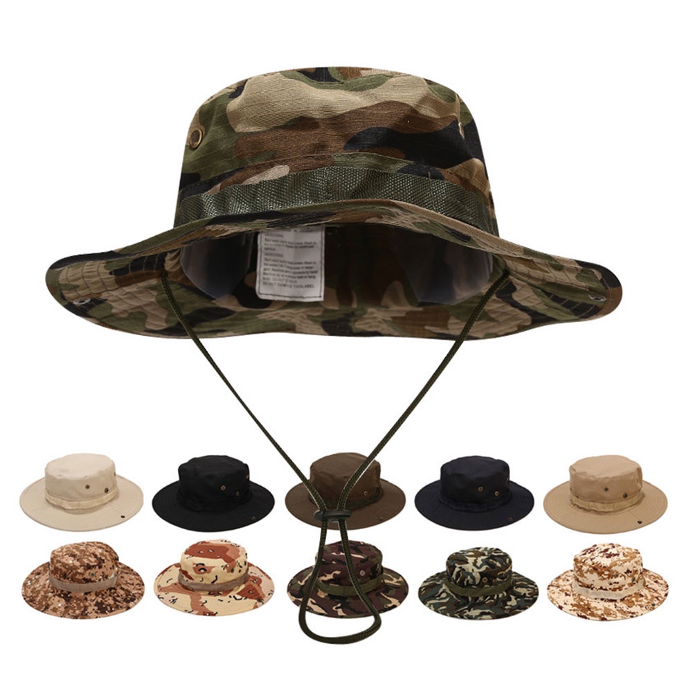 KL Camouflage Boonie Men Hat Tactical US Army Bucket Hats Military ...