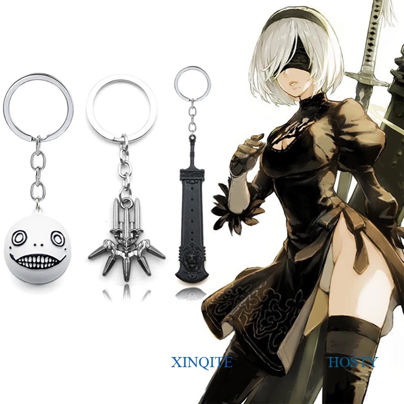 Game Nier Automata Yorha Nier Automata Keychain Metal Pendant Keyring ...