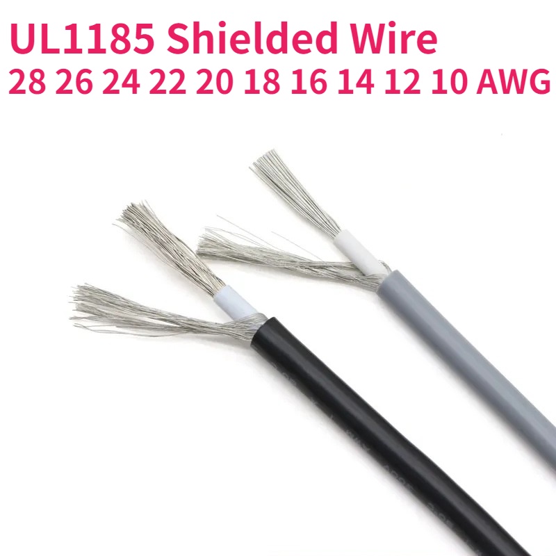 UL1185 Shielded Wire 28 26 24 22 20 18 16 14 12 10 AWG Channel Audio ...
