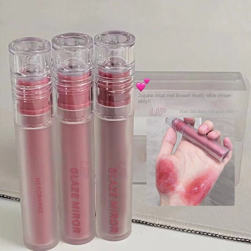HERORANGE Mirror Surface Lip Gloss Moisturize Waterproof Not Easy To ...