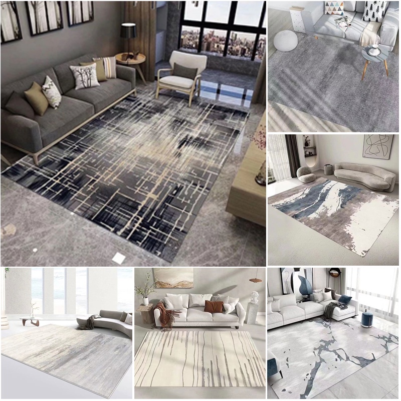 200*300CM Nordic Carpet Living Room Coffee Table Mat Gray Bedroom ...