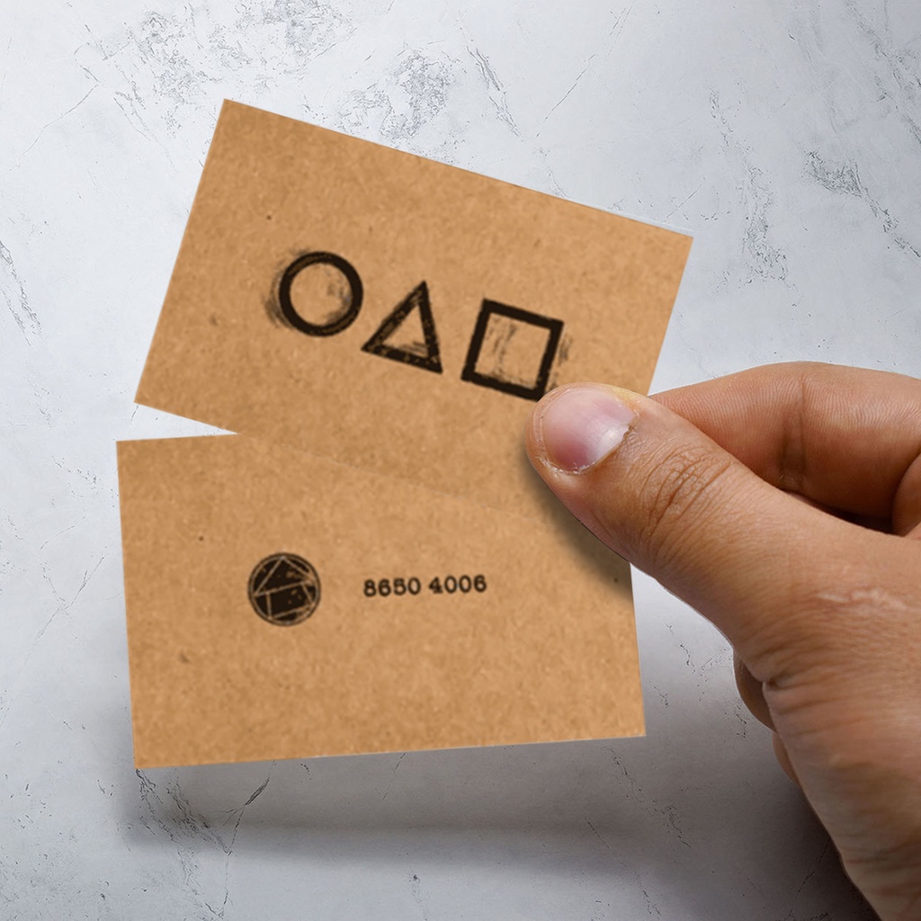 Portable Squid Game Card Interesting Squid Game Invitation Thank You ...