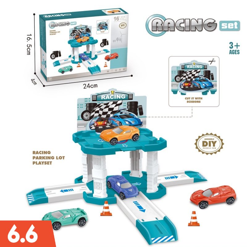 racing car toy set for boys diy assemble puzzle fun car toys for kids ...