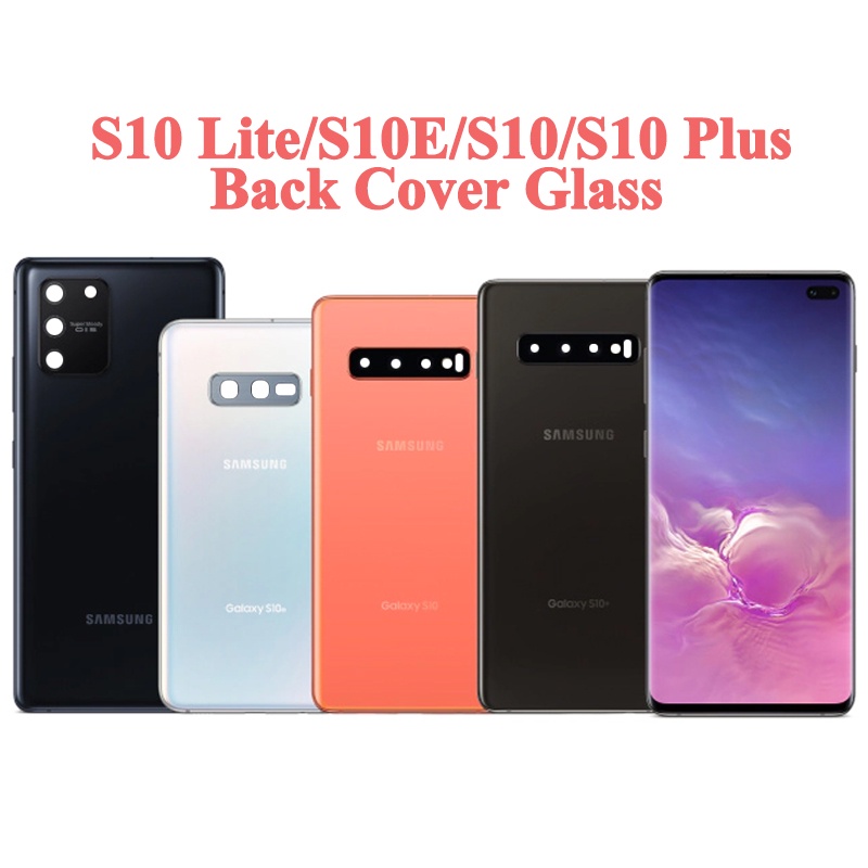 Original Back Glass for SAMSUNG Galaxy S10LITE S10 S10 Plus S10 Battery ...