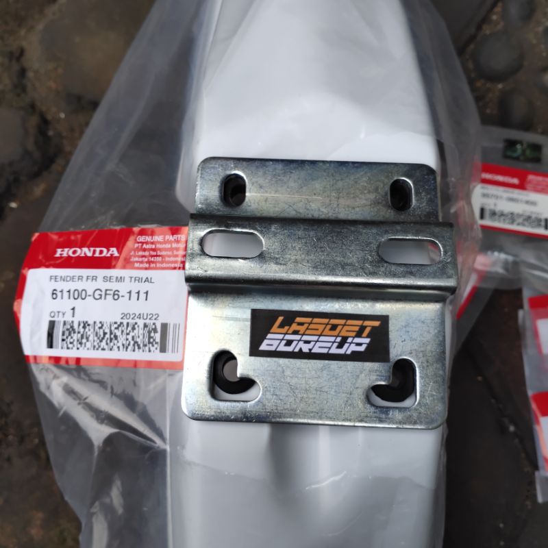 Honda WIN 100 SEMI TRAIL Thick Precision Front Fender Iron Plate ...