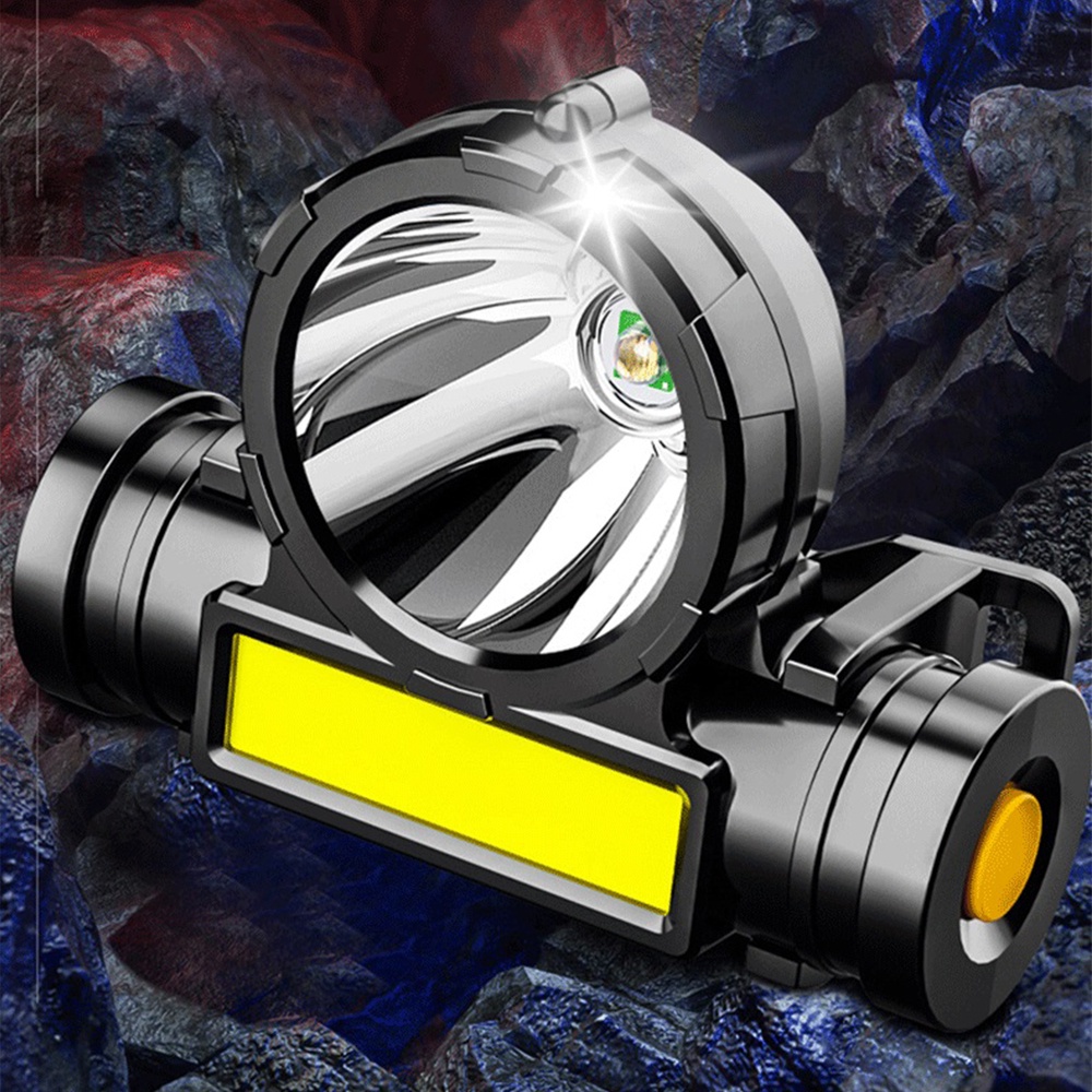 1 set of {2 pieces} outdoor cob headlights, LED waterproof headlights ...