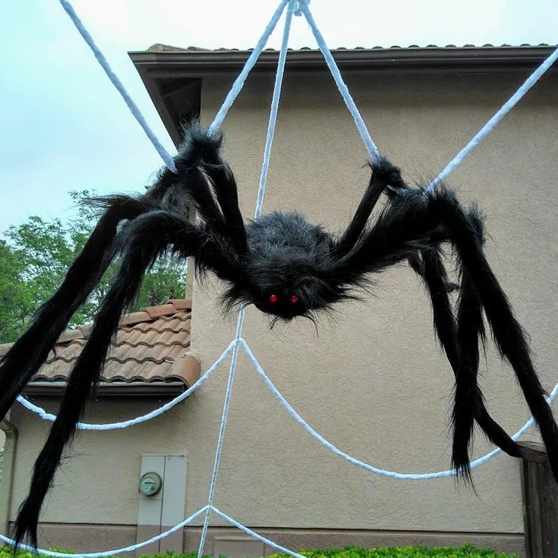 30/75cm Super Big Plush Spider Black Props Leg Adjustable Plush Spider ...