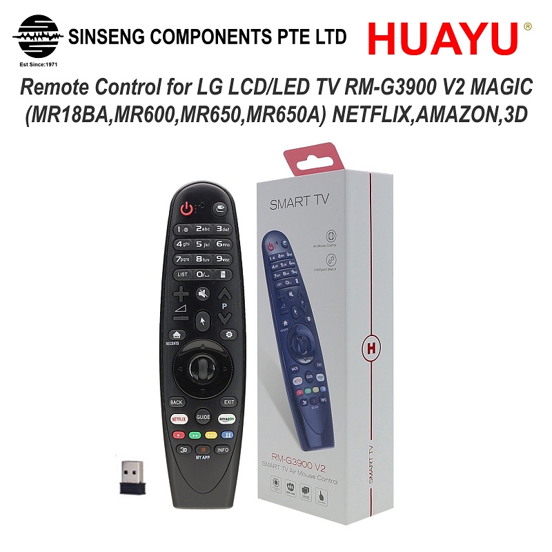 HUAYU LG SMART MAGIC TV REMOTE CONTROL FOR NETFLIX / AMAZON / 3D ...