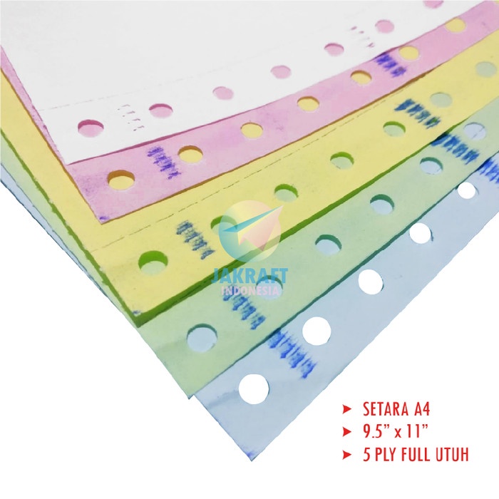 Continuous Form A4 Paper 9.5 x 115 Ply (K5) Full Whole NCR W Computer ...
