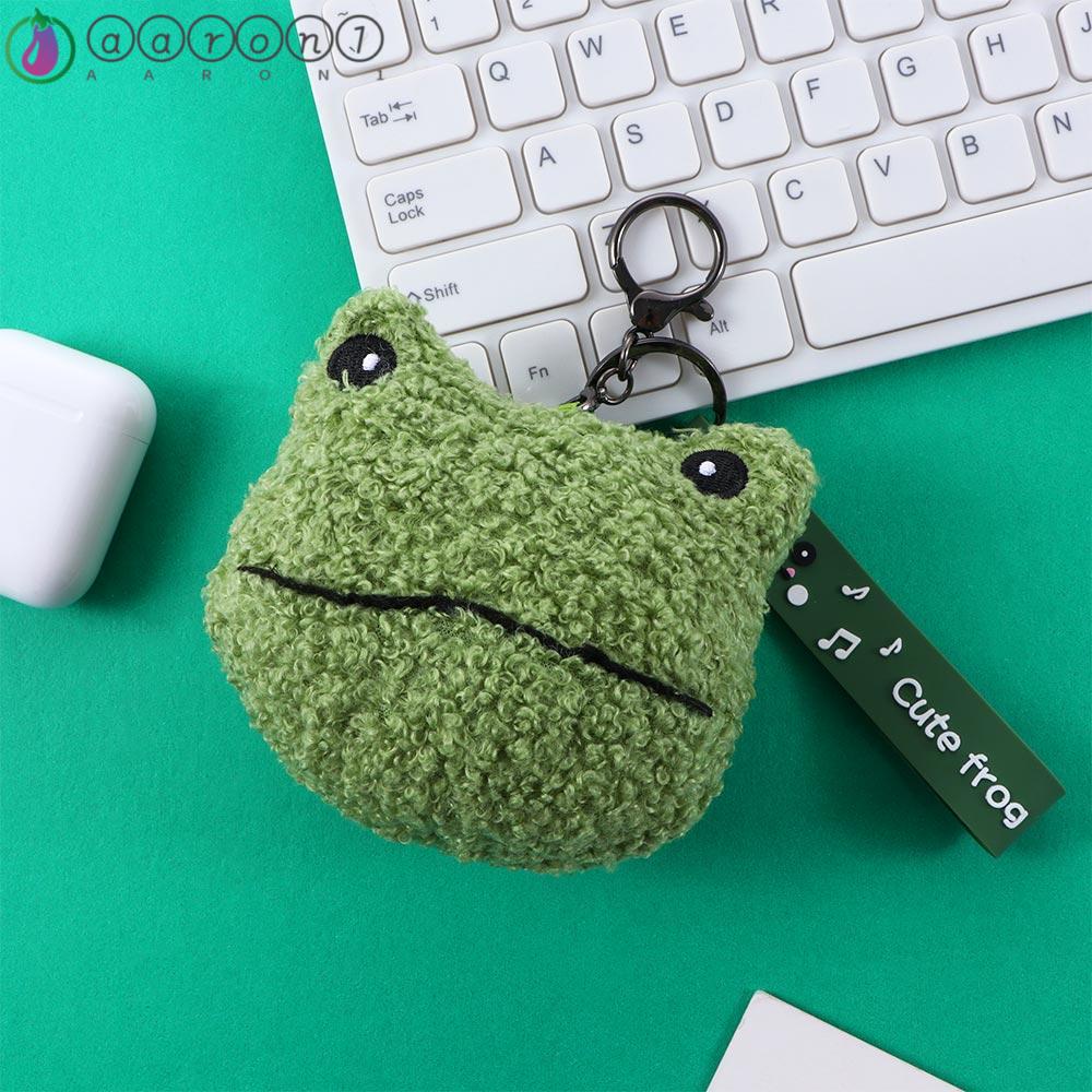 AARON5 Ladies Zipper Coin Purses Portable Keychain Frog Plush Coin Bag ...