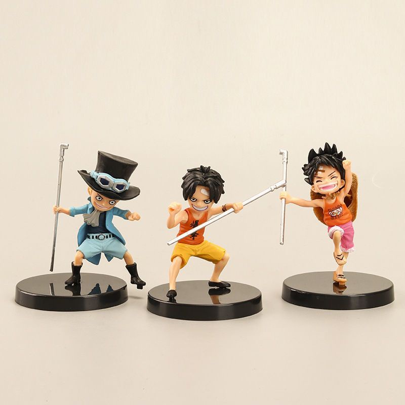 One Piece Childhood Three Brothers Ace Luffy Sabo Hand Model Collection ...
