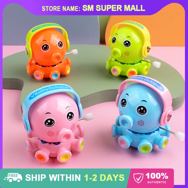 【No-batteries Needed】Cute Running Octopus Toy Wind-up Clockwork Turn ...