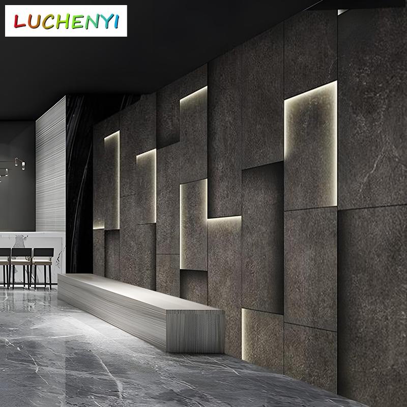 Custom 3D Extension Space Industrial Style Abstract Geometric Wallpaper ...