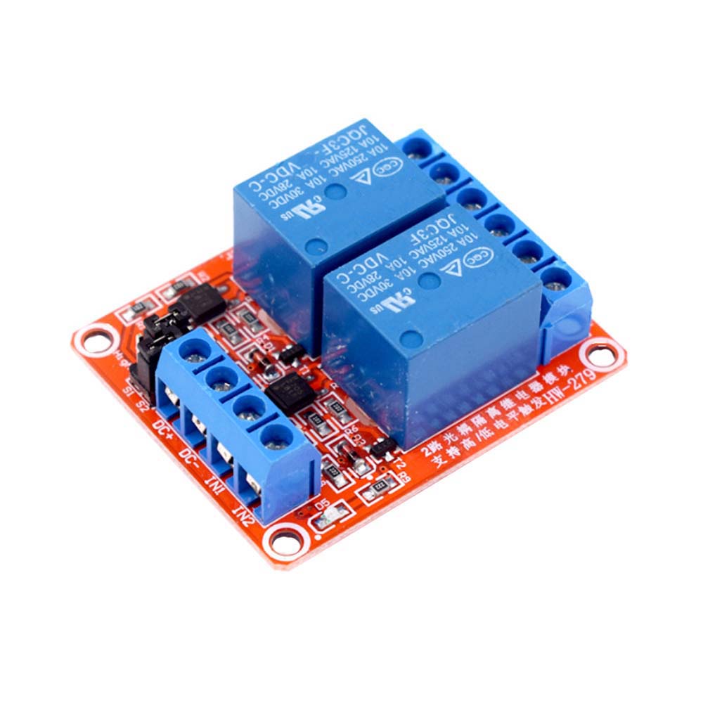 2 Channel Relay Module With Optocoupler High Low Level Trigger For Arduino DC5V 12V 24V | Shopee ...