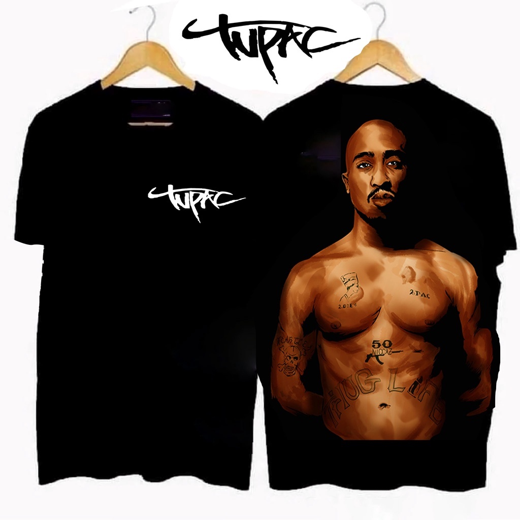 2PAC Tupac Shakur V.5 Vintage Inspired Cotton Loose Clothing KUSH T ...