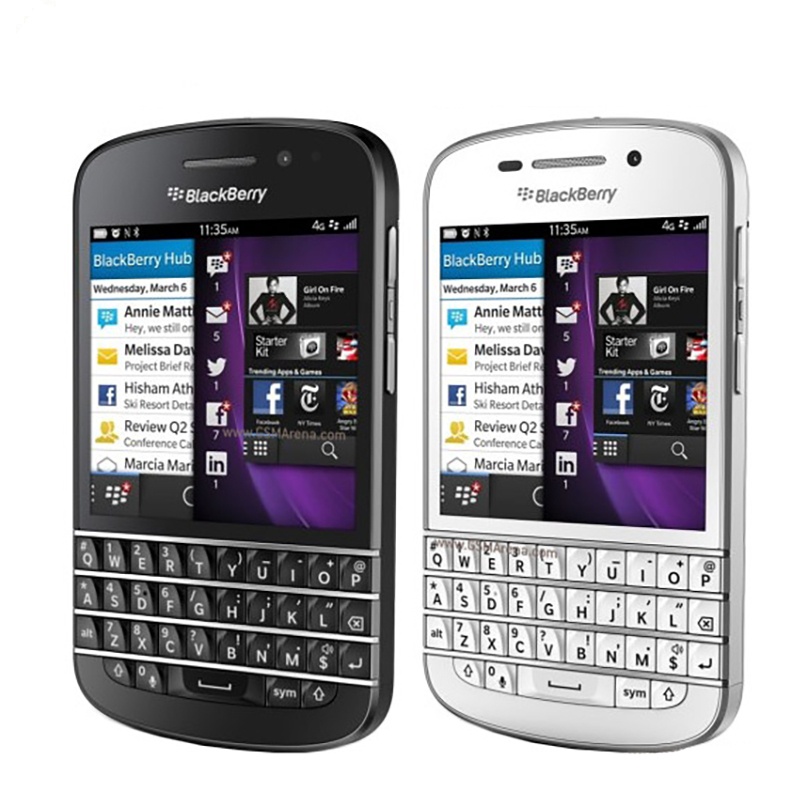 Original Blackberry Q10 Mobile Phone 3.1" Dual Core 8MP 2GBRAM 16GB ROM ...