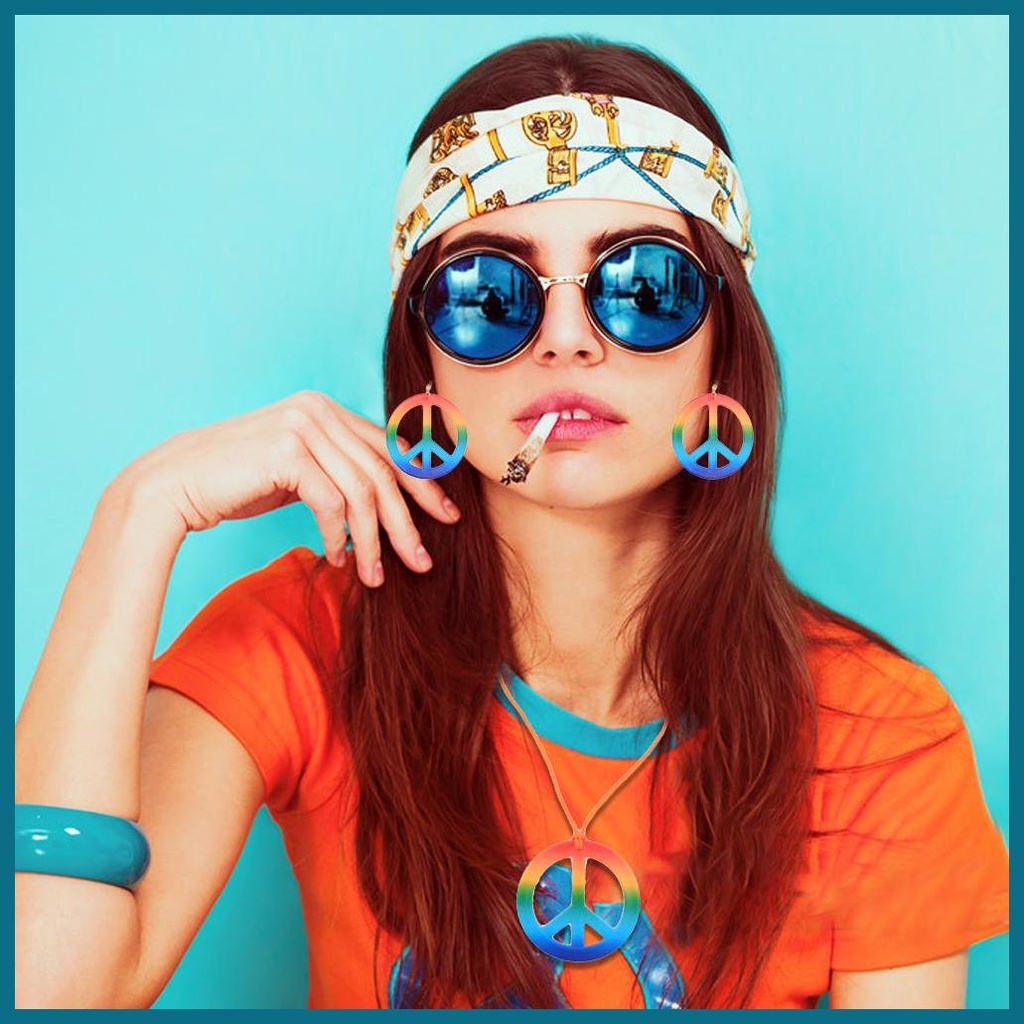 Hippie Dress Up Hippy Accessories For Men And Women 70s Outfits For Women Men Bars Parties