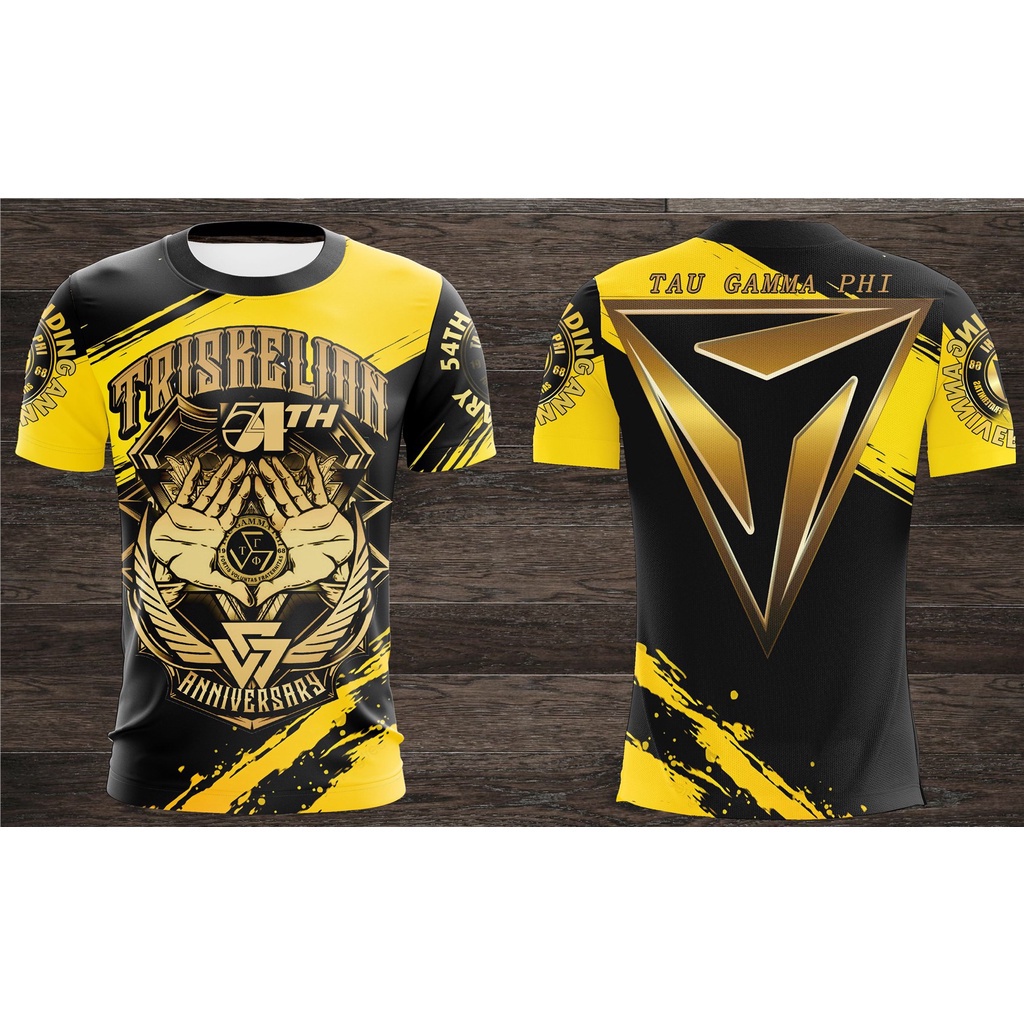 Tgp 54th Anniversary Triskelion №۩tgp 54th Anniversary Tau Gamma Phi Yellow Black Shopee