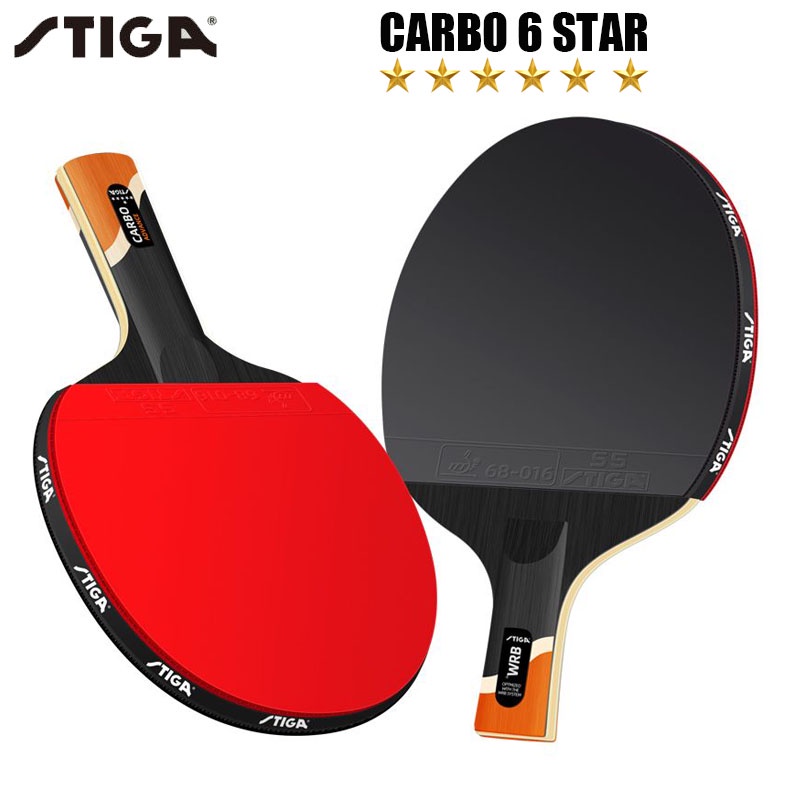 【Buy 1 Free 7】STIGA Original Carbo 6 Star Table Tennis Bat High Quality ...