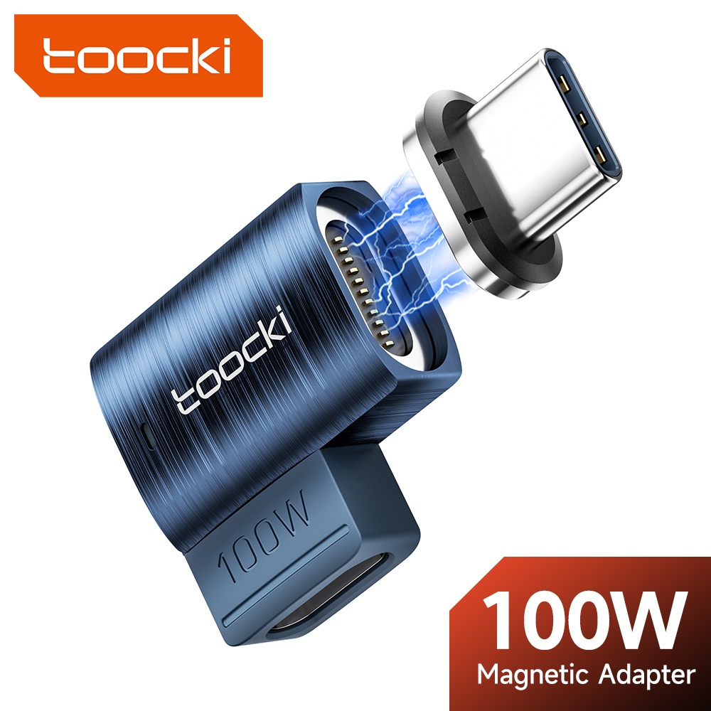 Toocki 100W USB C To Type C Magnetic Adapter 2 in 1 PD Fast Charging ...