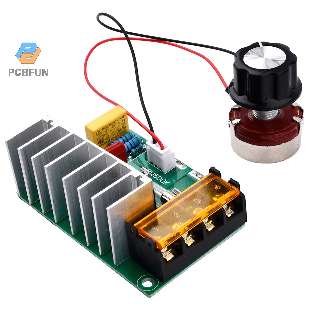 Pcbfun 4000w 0-220v Ac Scr Electric Voltage Regulator Motor Speed ...