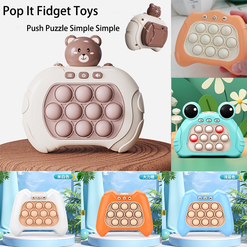 4 modes Bubble Pops Ball Pop it Fidget Toy Simple Dimple squishy ...