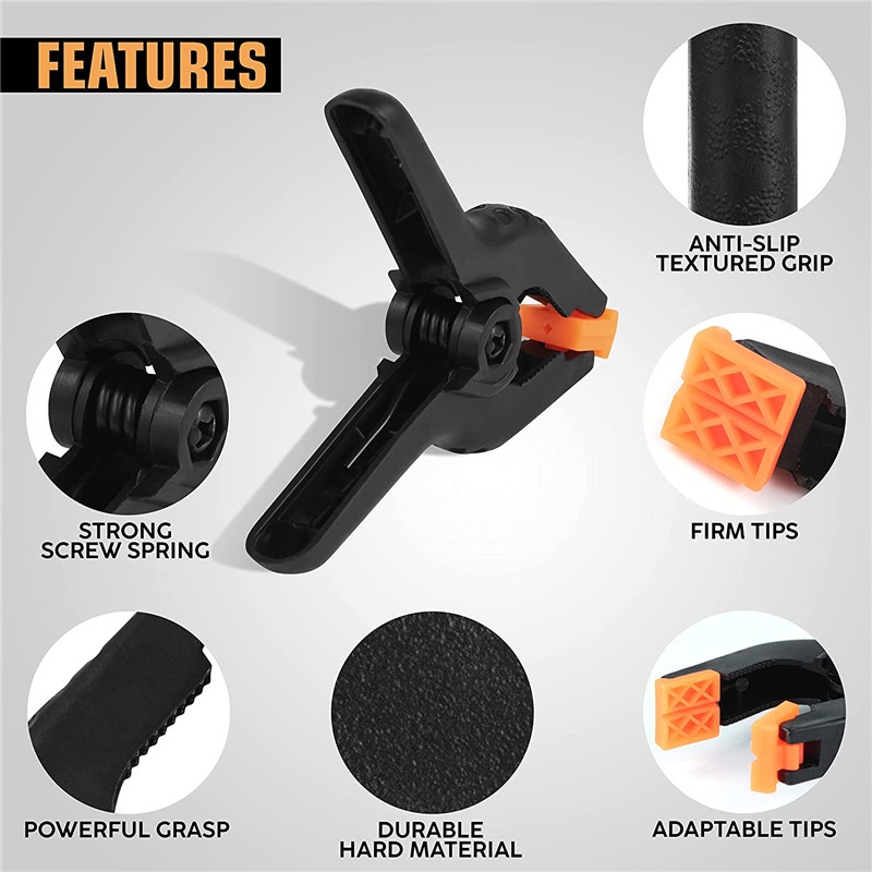 HOT 2Pcs Photography Heavy Duty Muslin Clamps Photo Booth Background ...