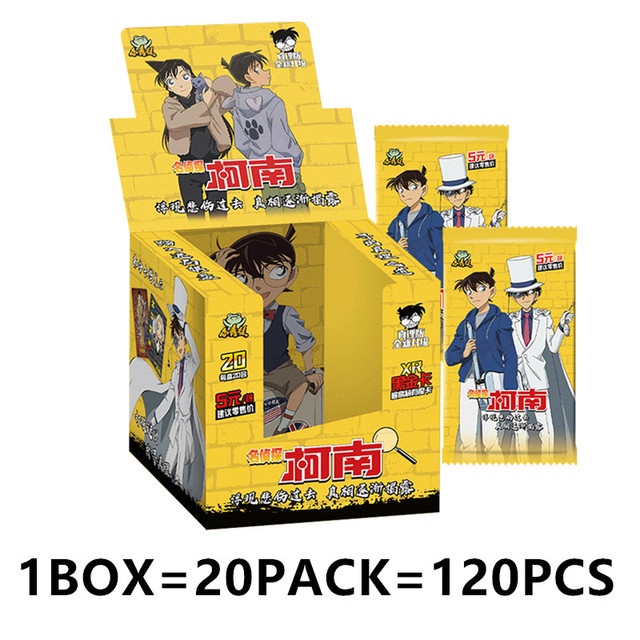 New Detective Conan Cards for Children Anime Character Collection Flash ...