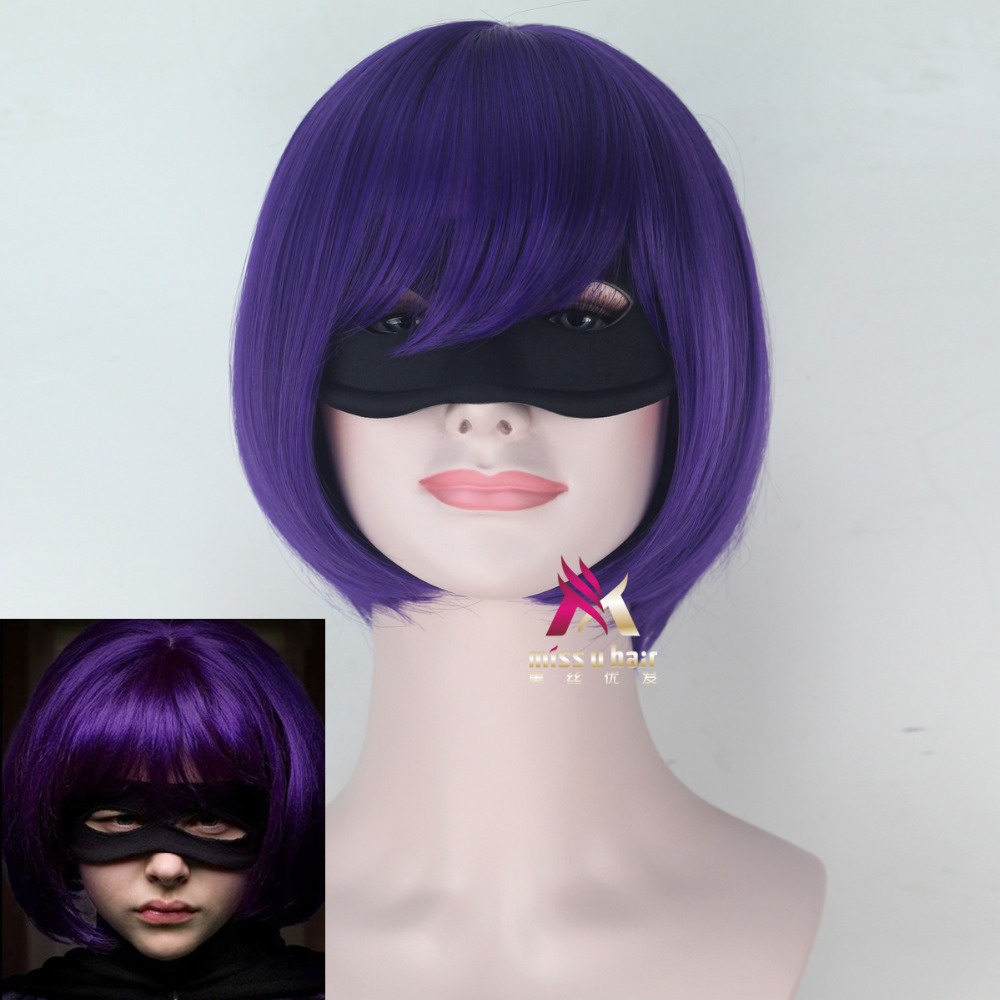 New Movie Kick-Ass Mindy Macready Hit Girl cosplay wig Chloe Grace ...