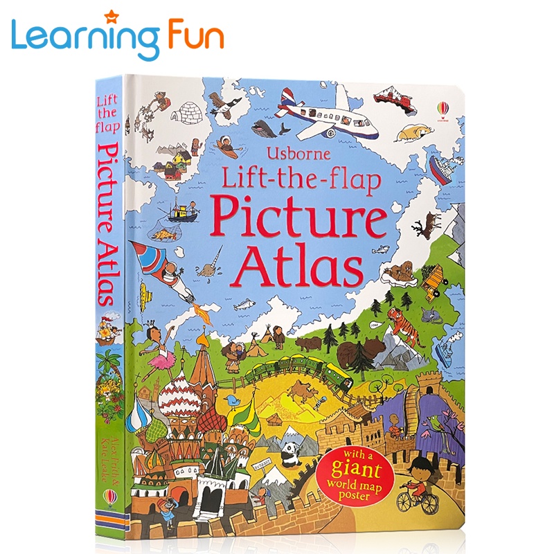 Usborne Lift The Flap Picture Atlas Popular Science Flap Board Books ...