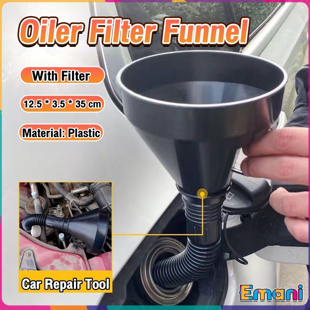 Em Oiler Filter Funnel Car Motorcycle Refueling Longer Filter Funnel ...